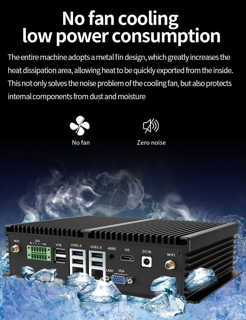 Heavy-Duty Industrial Computer – 2 LAN/6 COM, 16GB RAM & Fanless ...